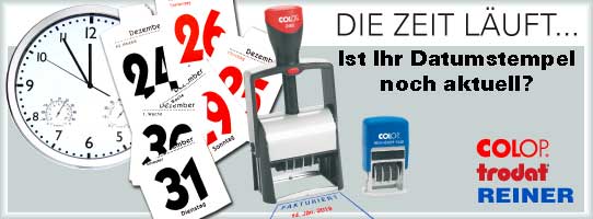 Datum- & Ziffernstempel - auch mit individuellen Text!